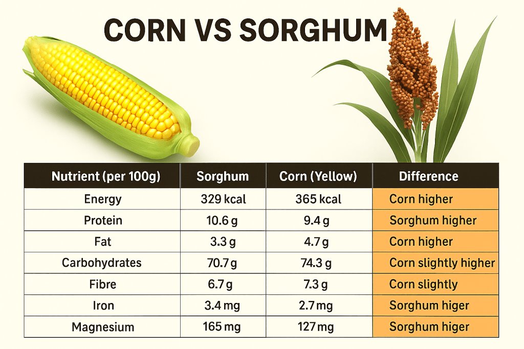 How does the Corn vs Sorghum compare? What are their Health Benefits ...